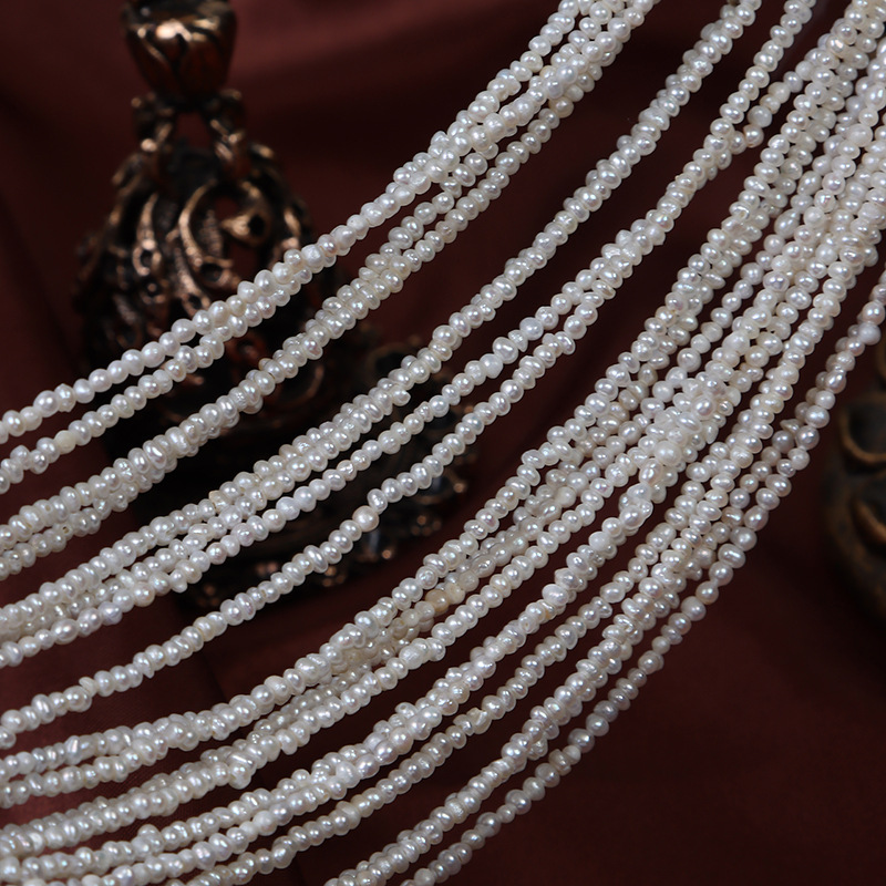 2mm High Luster Irregular Baby Keshi Freshwater Pearls