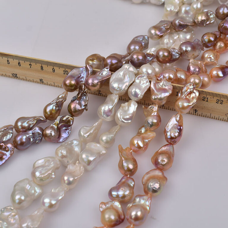 Large Platinum Purple Natural Freshwater Baroque Pearls