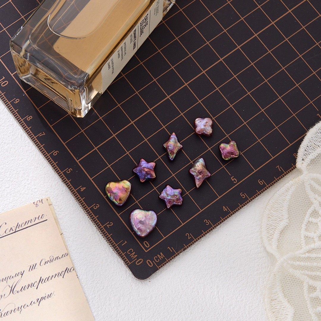 Premium Rich Purple Baroque Natural Freshwater Pearls